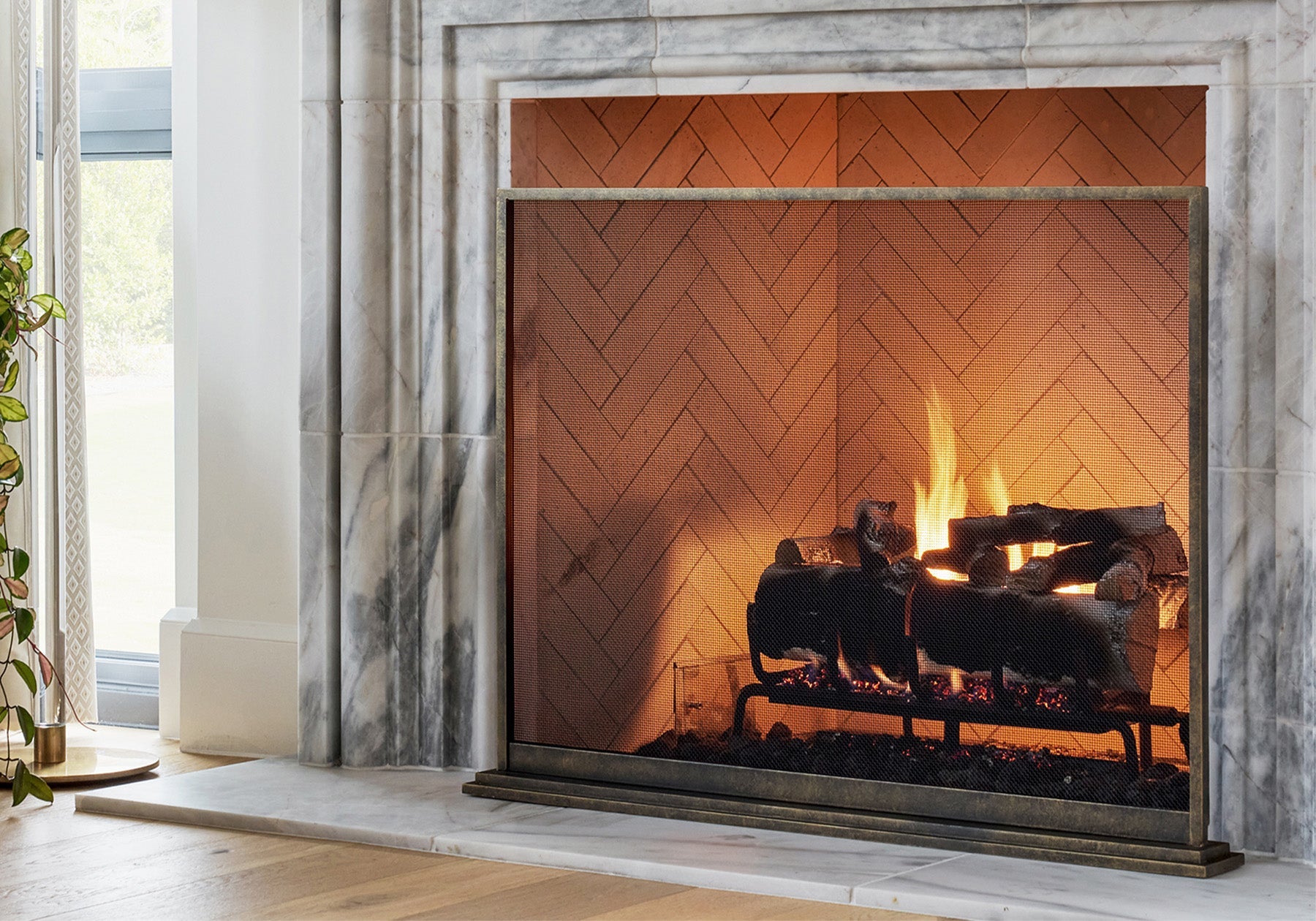 Elevate Your Space with Small Single-Panel Fireplace Screens | Claire ...