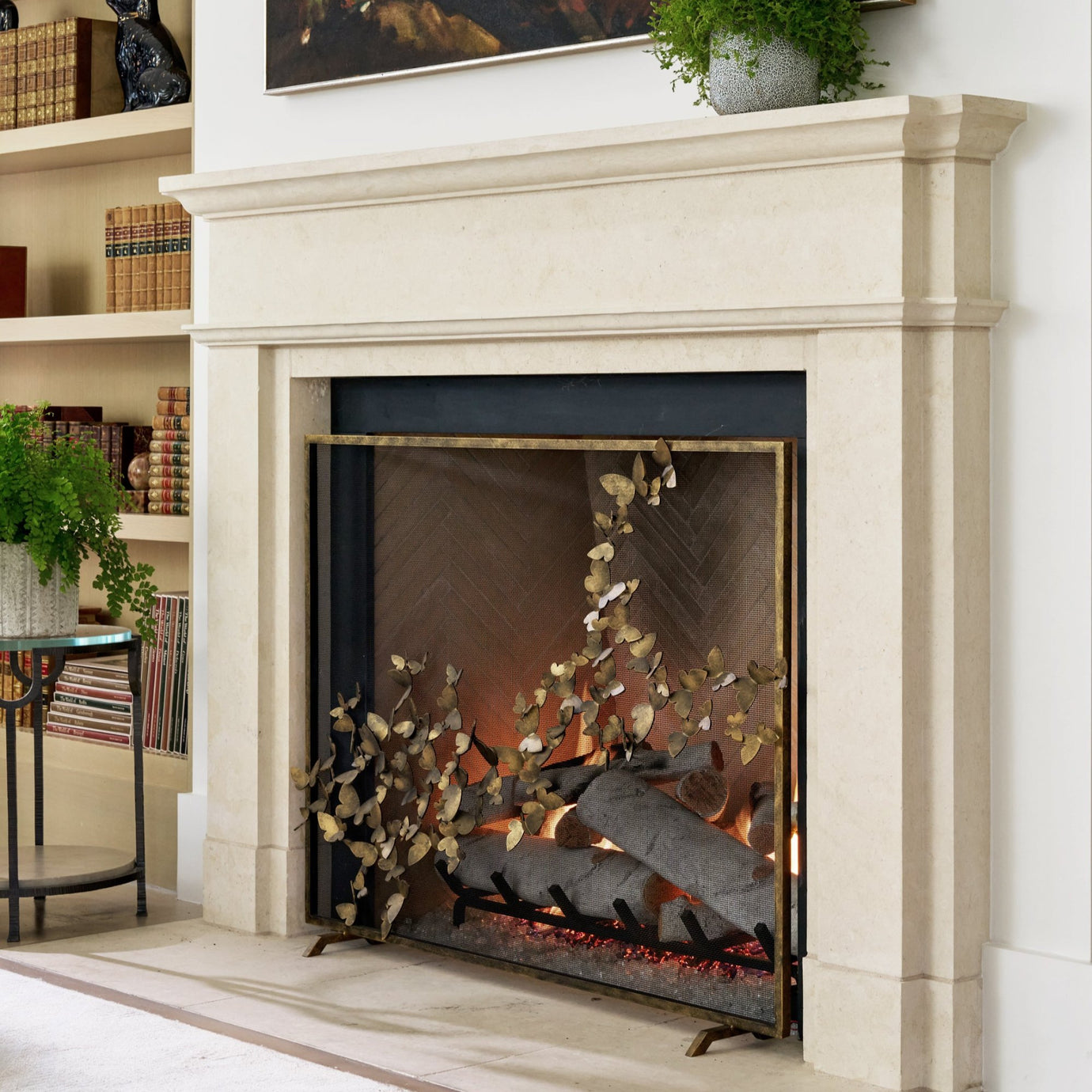Butterfly Fireplace Screen | Decorative Fireplace Cover – Claire Crowe ...