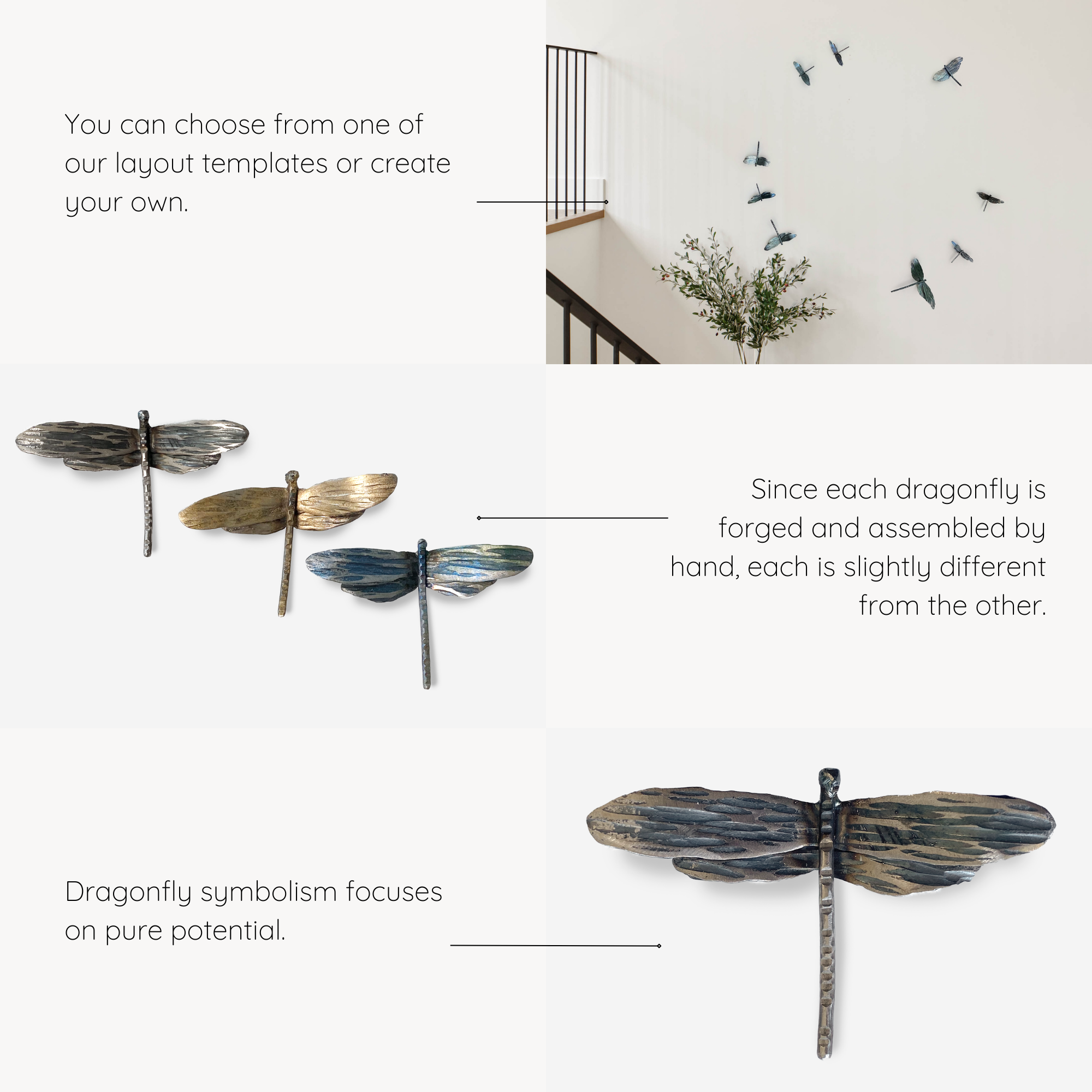 Dragonfly Wall Sculptures | Claire Crowe Collection