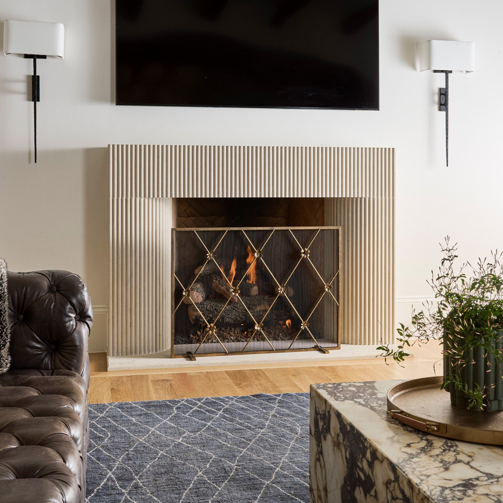 Flora Fireplace Screen | Claire Crowe Collection