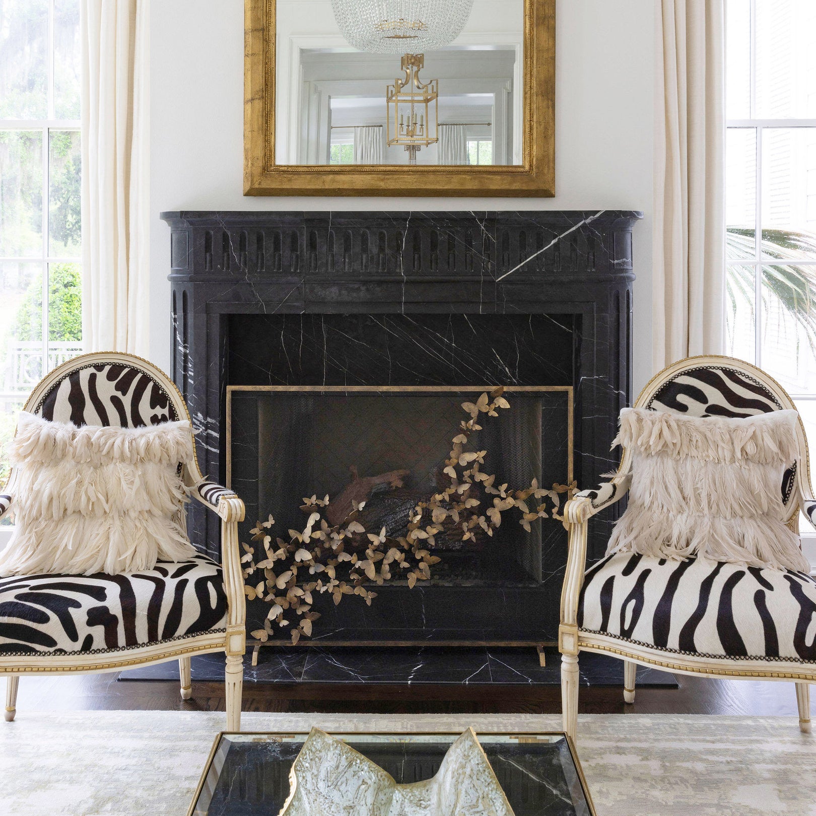 Butterfly Fireplace Screen | Decorative Fireplace Cover – Claire Crowe ...