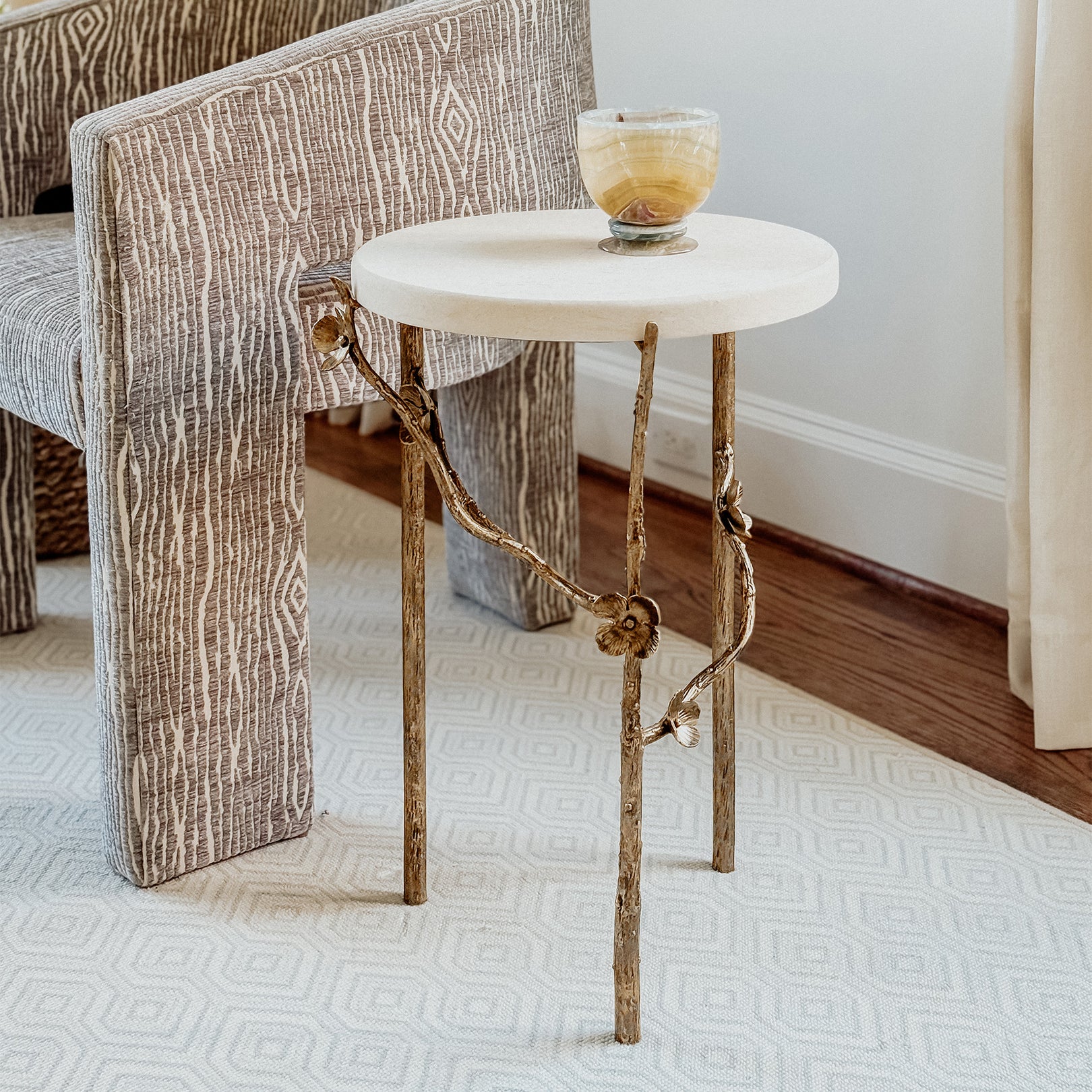 Modern Cherry Blossom Accent Table – Claire Crowe Collection