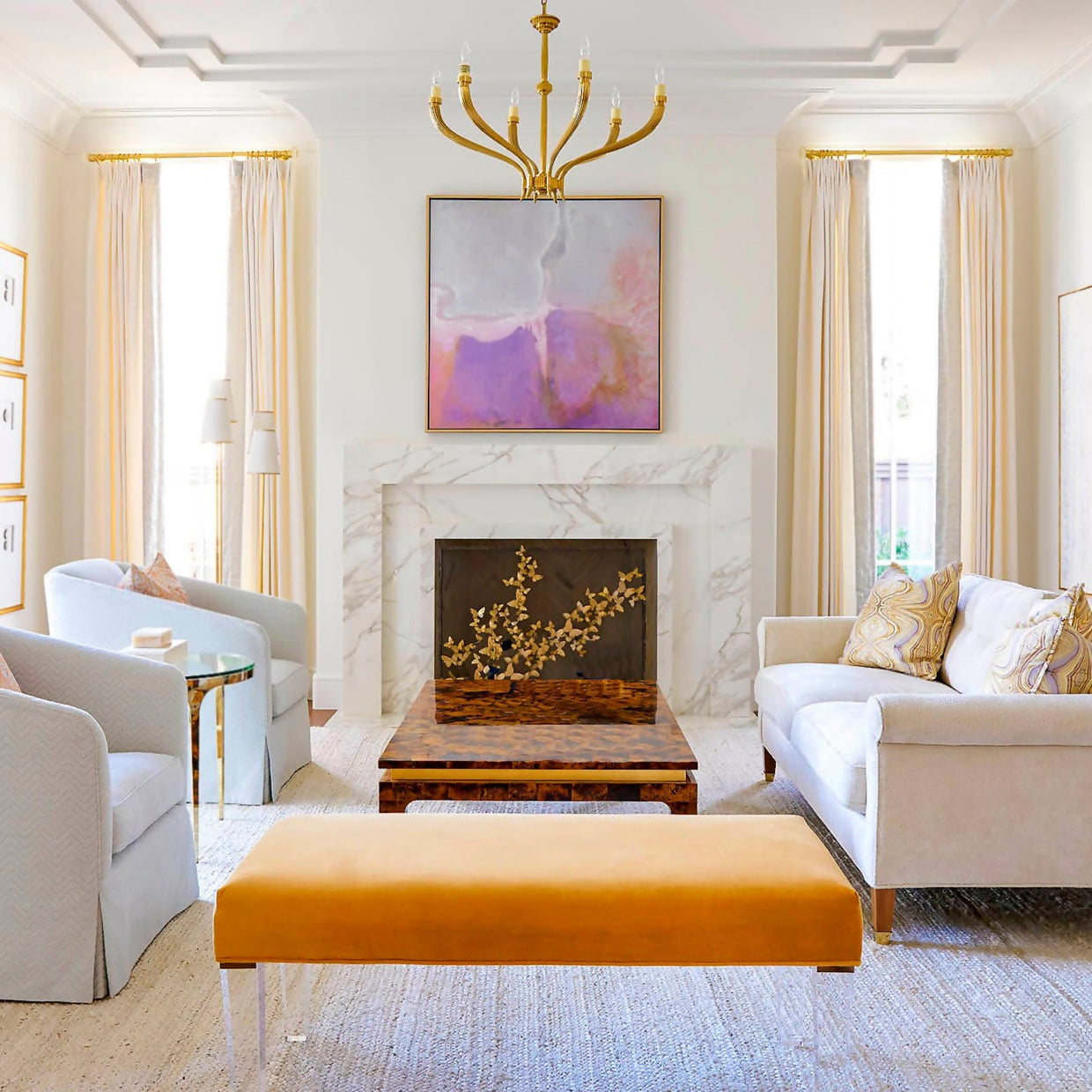 Butterfly Fireplace Screen | Decorative Fireplace Cover – Claire Crowe ...