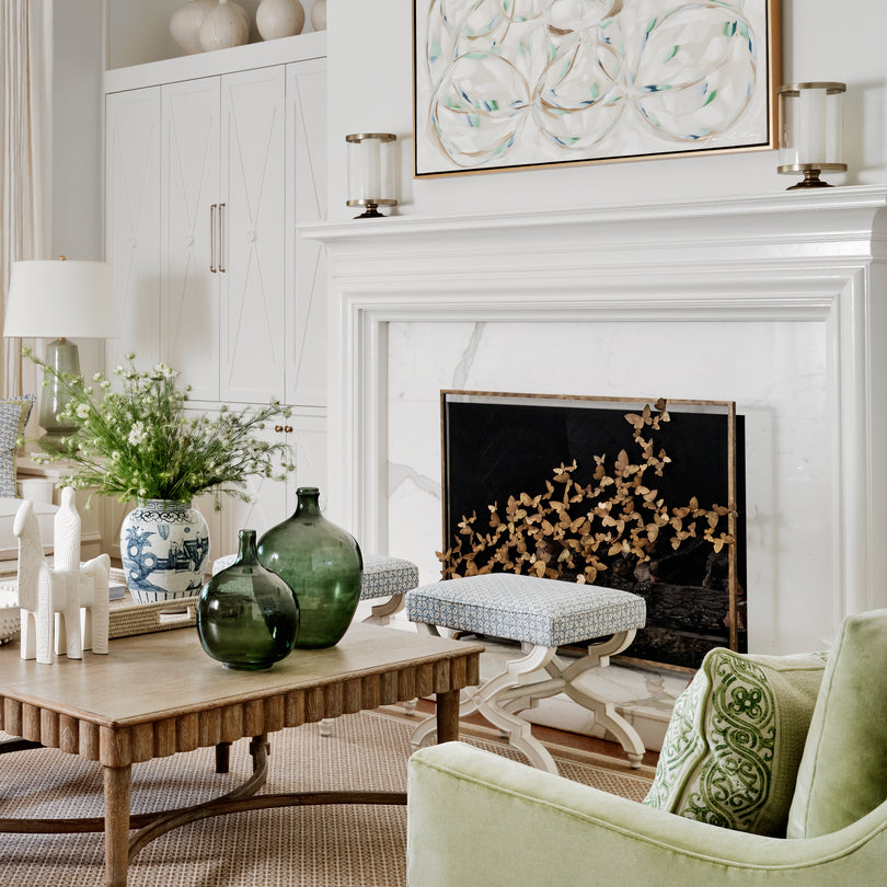 Butterfly Fireplace Screen | Decorative Fireplace Cover – Claire Crowe ...
